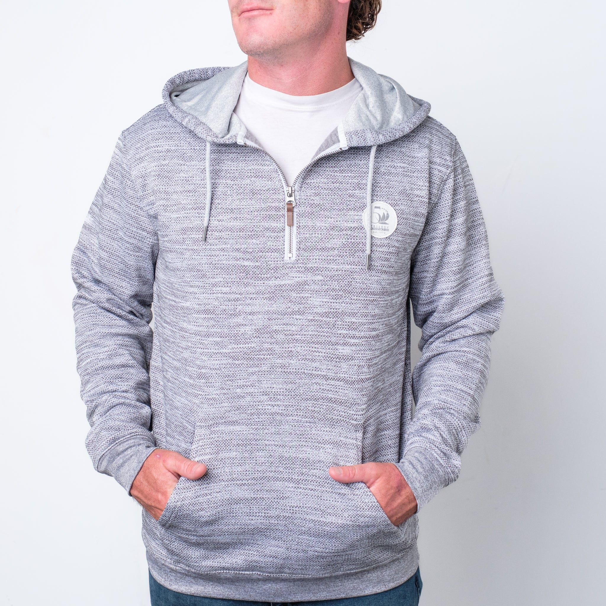 Ryder Hoodie in Light Gray – Trilogy Excursions
